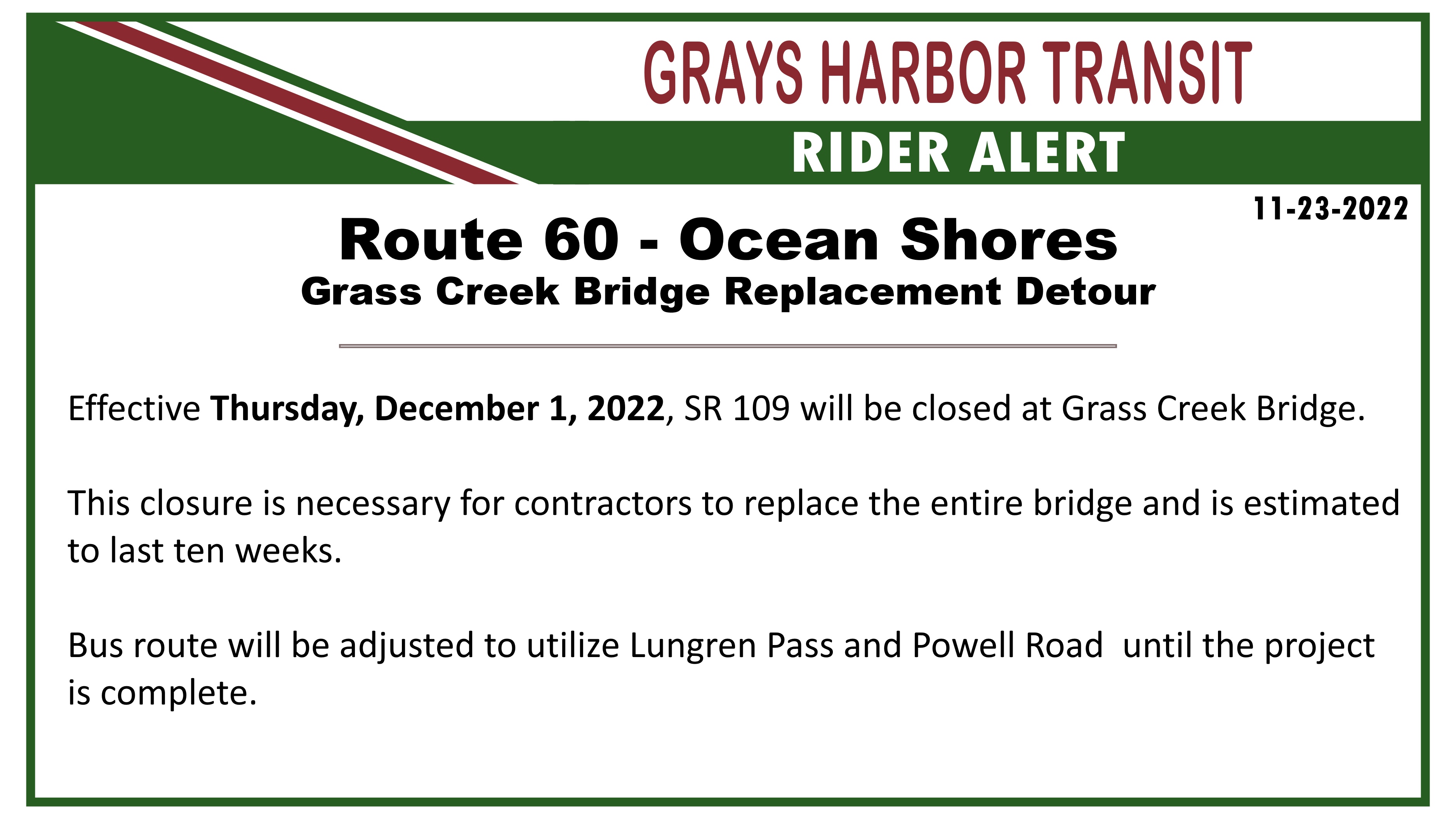 Grays Harbor Transit! > Bus Schedules & Maps